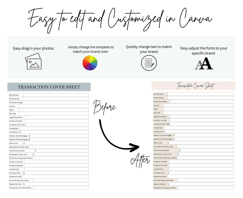 Real Estate Transaction Cover Sheet Transaction Coordinator Information ...