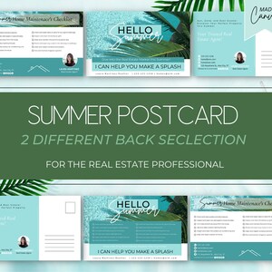 Real Estate Summer Postcard Realtor Hello Summer Card Realtor Farming ...