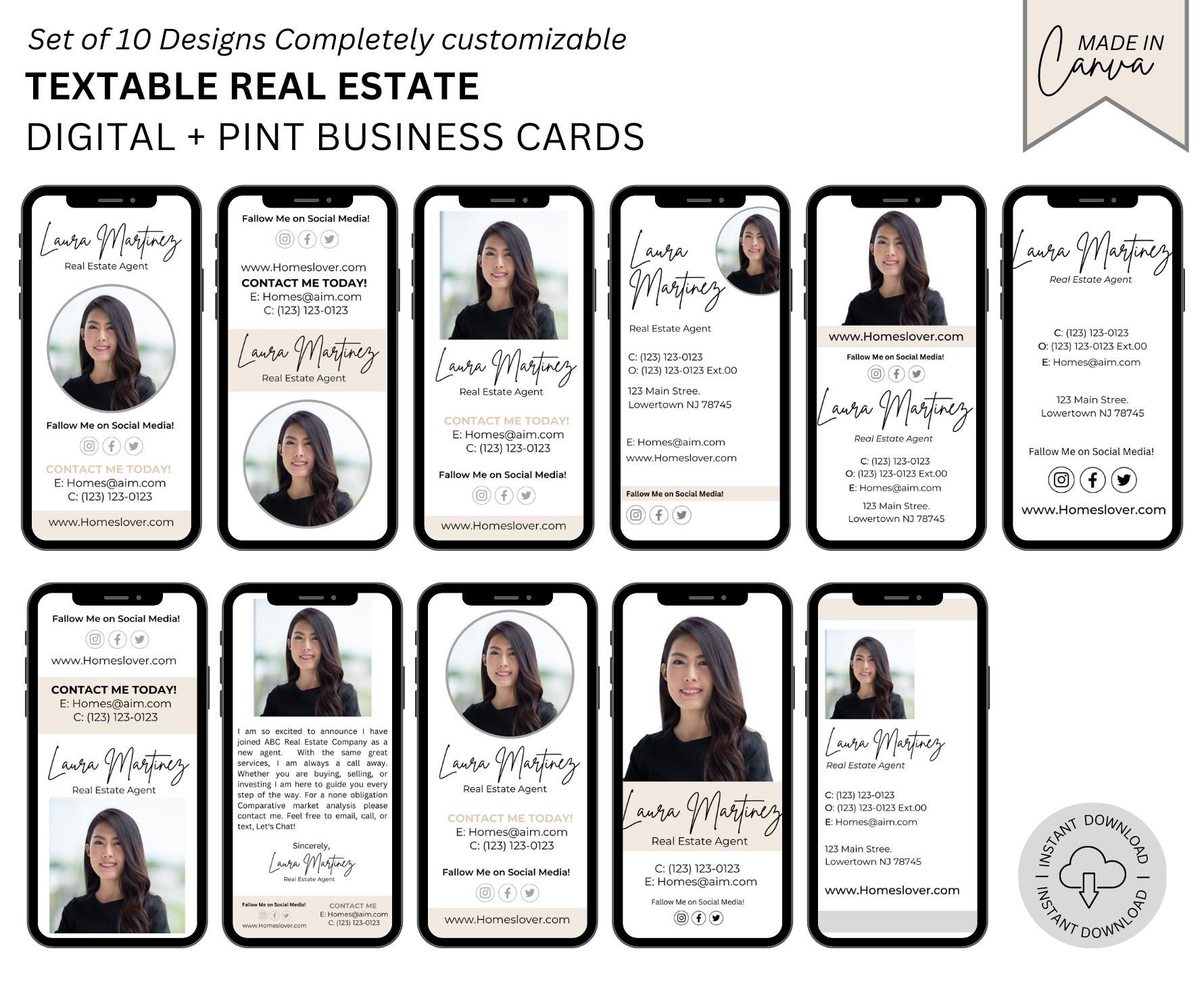 Textable Real Estate Marketing Templates Bundle Realtor Text CMA Update ...