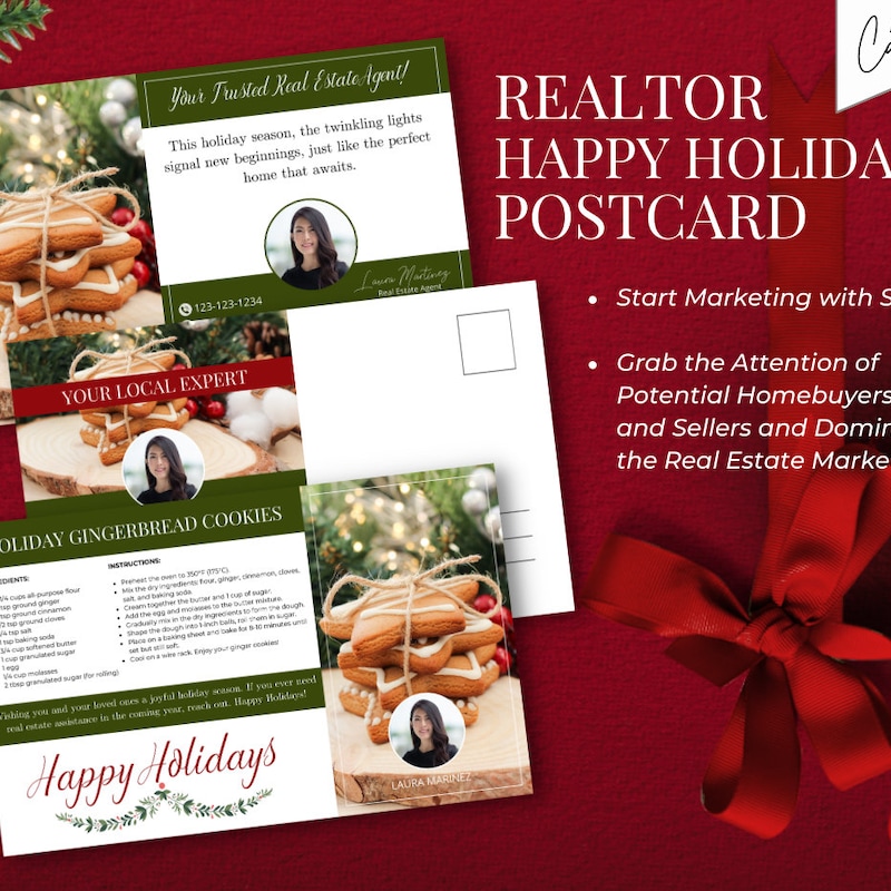 Realtor Christmas Cards - Etsy