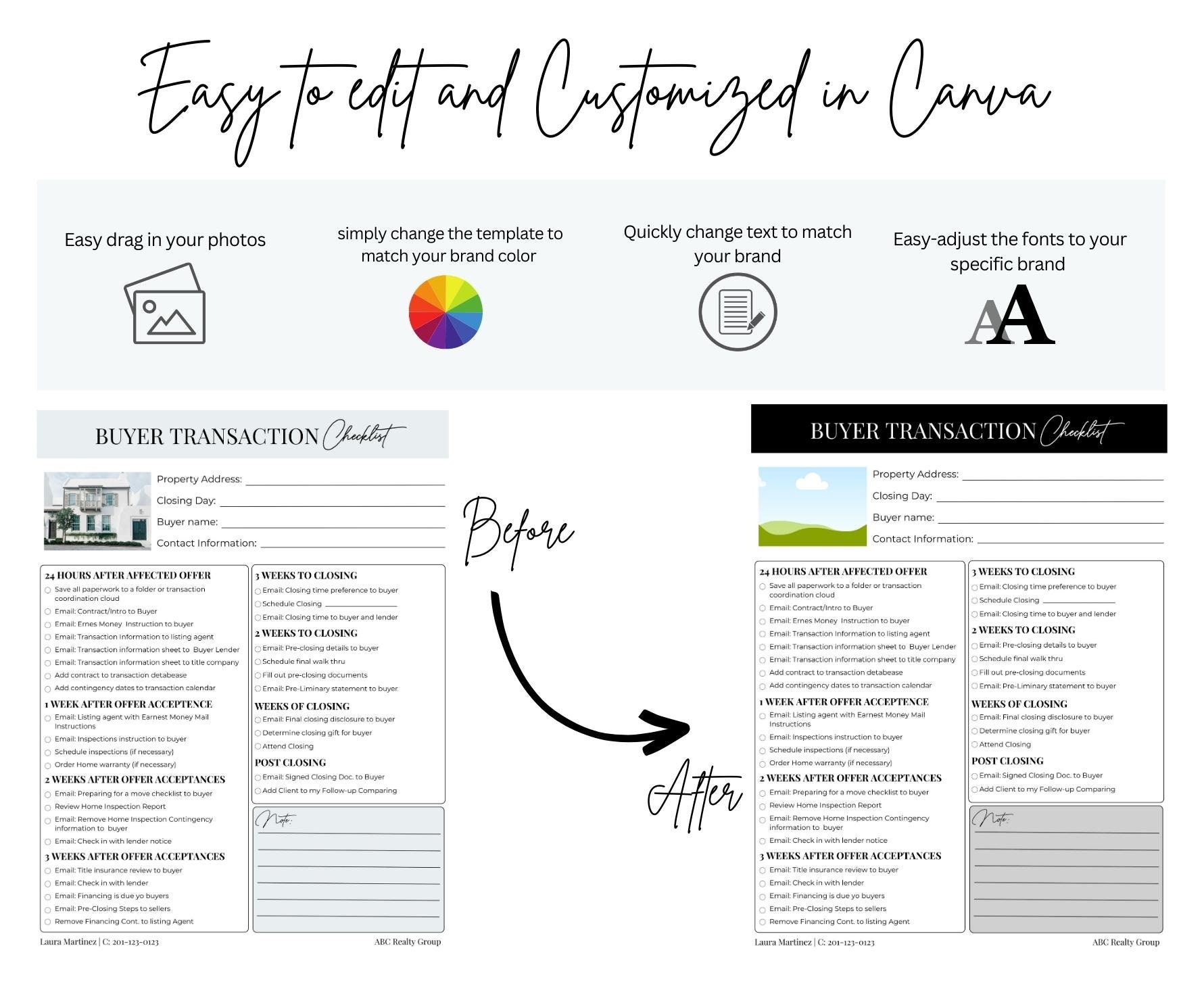 Buyer Transaction Checklist Buyers Agent Transaction Checklist Realtor ...