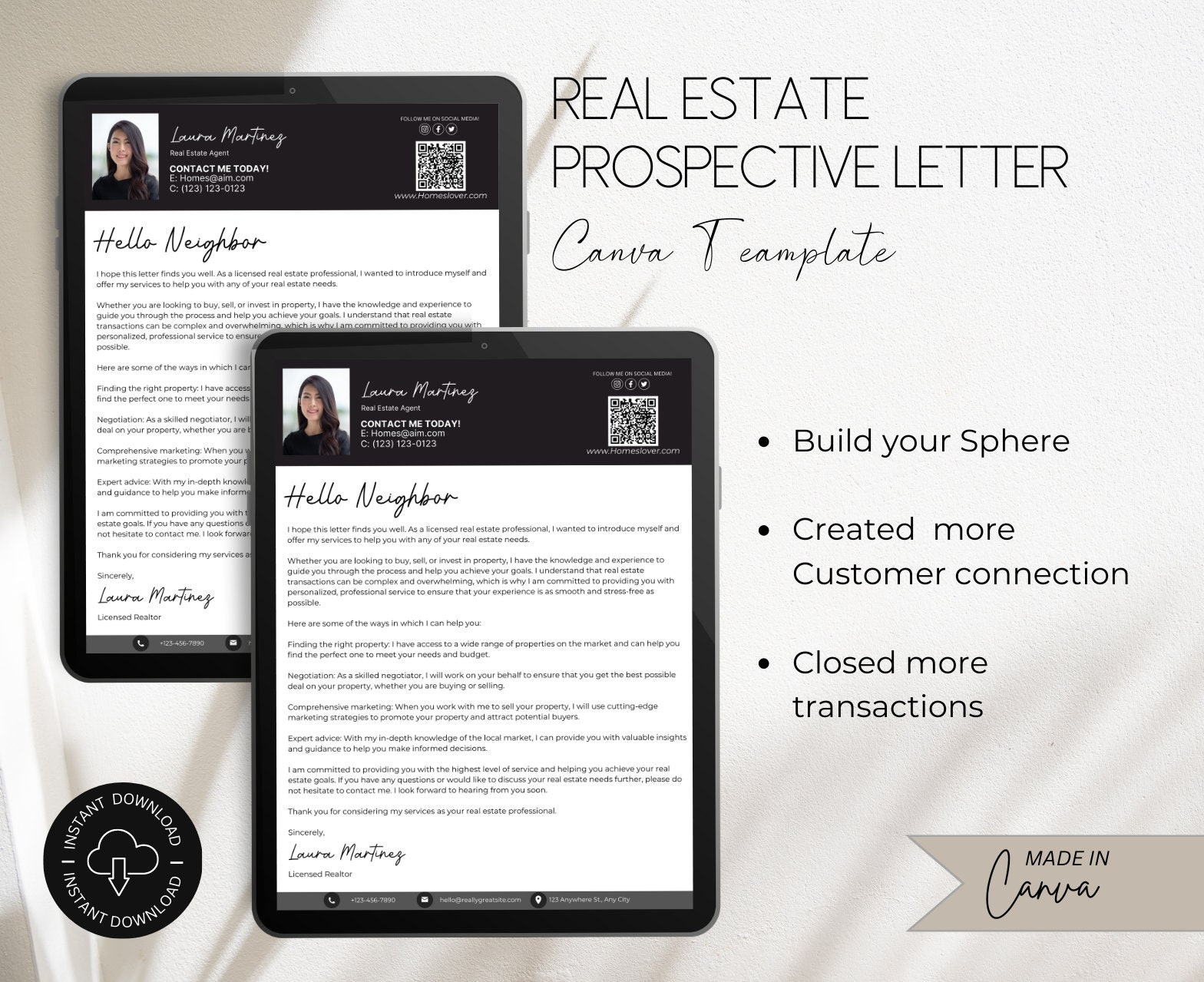 Realtor Clients Introduction Letter for Real Estate Prospective ...