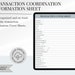 Real Estate Transaction Cover Sheet Transaction Coordinator Information ...