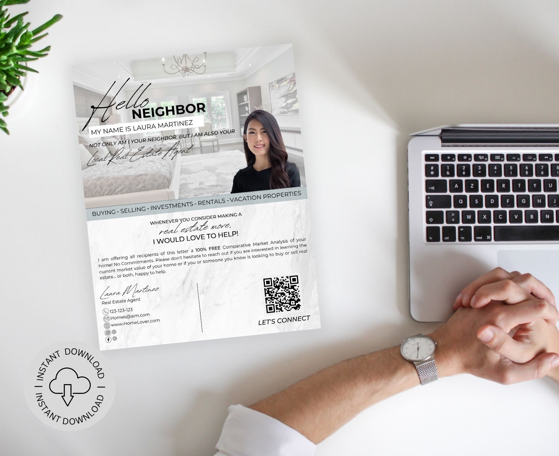 Real Estate Introduction Flyer Marketing Canva Template Raeltor ...