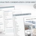 Real Estate Transaction Cover Sheet Transaction Coordinator Information ...