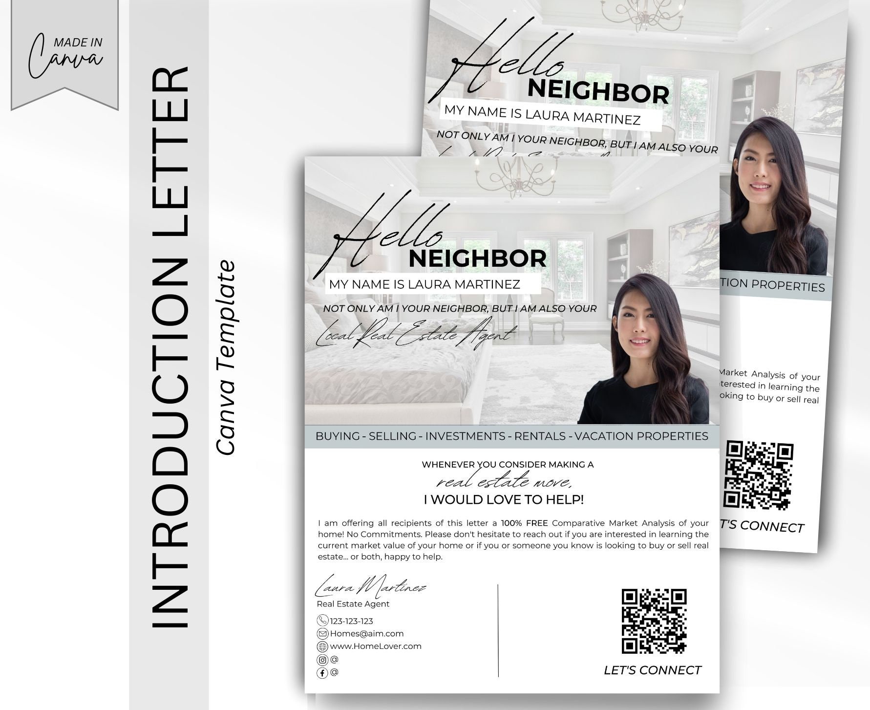 Real Estate Introduction Flyer Marketing Canva Template Raeltor ...