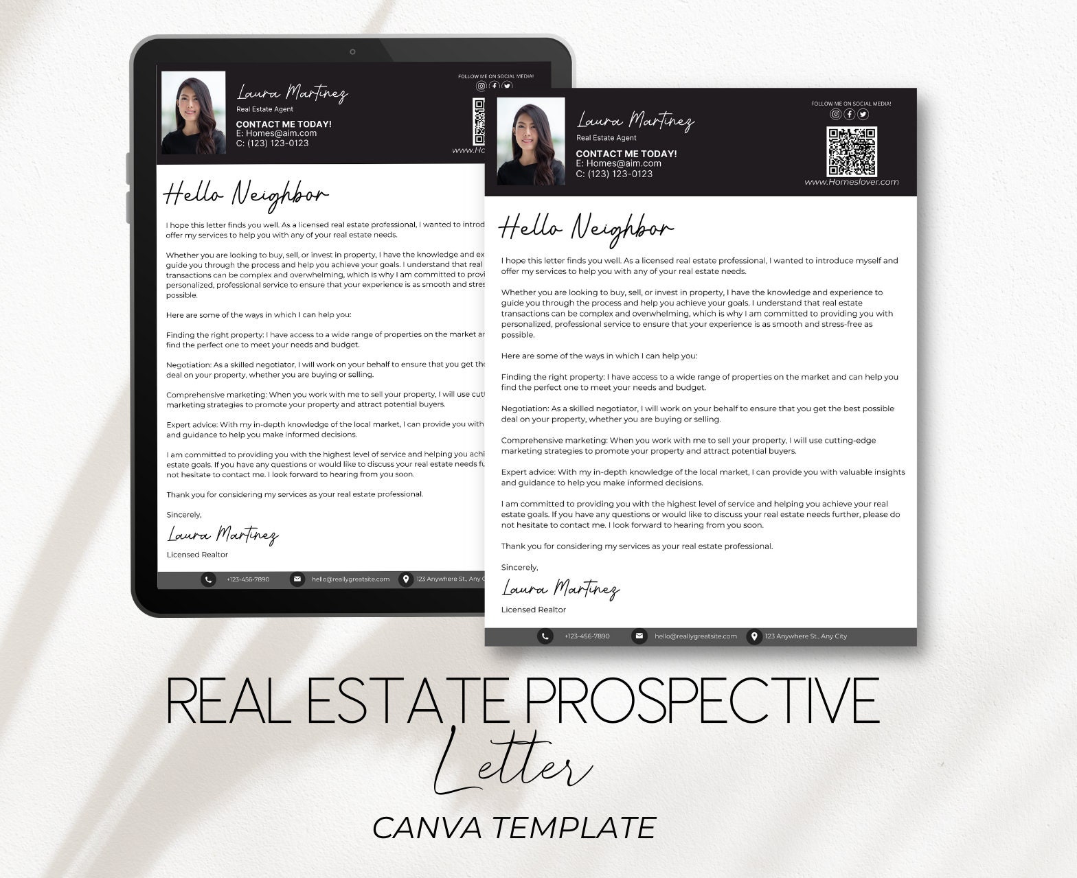 Realtor Clients Introduction Letter for Real Estate Prospective ...