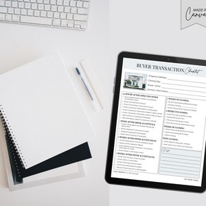 Buyer Transaction Checklist Buyers Agent Transaction Checklist Realtor ...