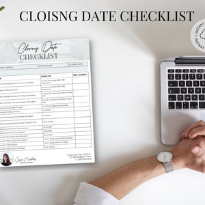 Closing Date Checklist Realtor Checklist Flyer Home Closing Date ...