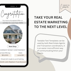 Realtor Real Estate Transaction Coordinator Templates Textable Canva ...
