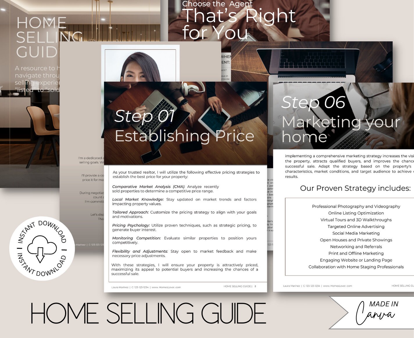 Real Estate Home Buyer and Seller Guide Bundle, Real Estate Template ...
