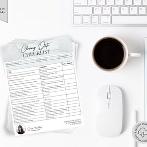 Closing Date Checklist Realtor Checklist Flyer Home Closing Date ...