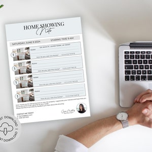 Real Estate Customizable Home Tour Schedule Realtor Flyer Design & High ...