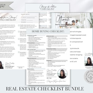 NEW Real Estate Agent Checklist Bundle Package Prep Listing ...