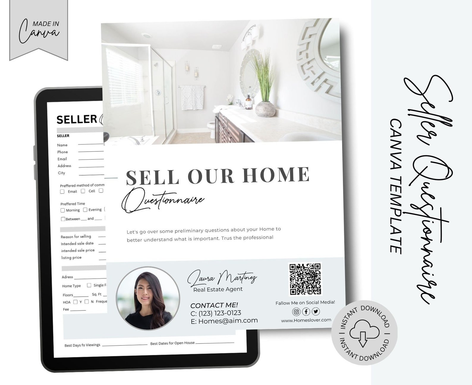 Listing Real Estate Agent Seller Questionnaire Consultation ...