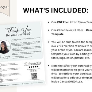 Client Review Request Flyer for Real Estate Agent Review Request Letter ...