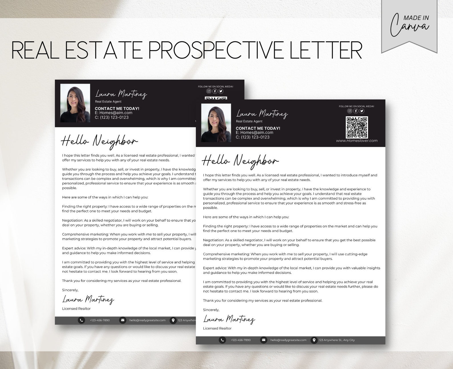 Realtor Clients Introduction Letter for Real Estate Prospective ...