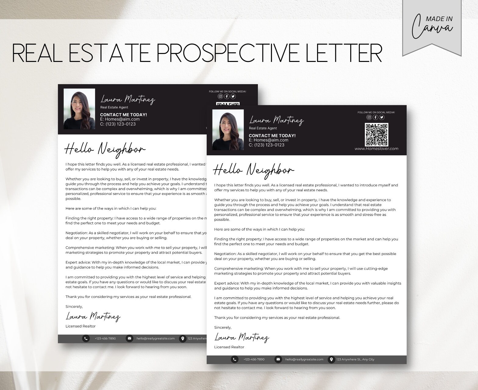 Realtor Clients Introduction Letter for Real Estate Prospective ...