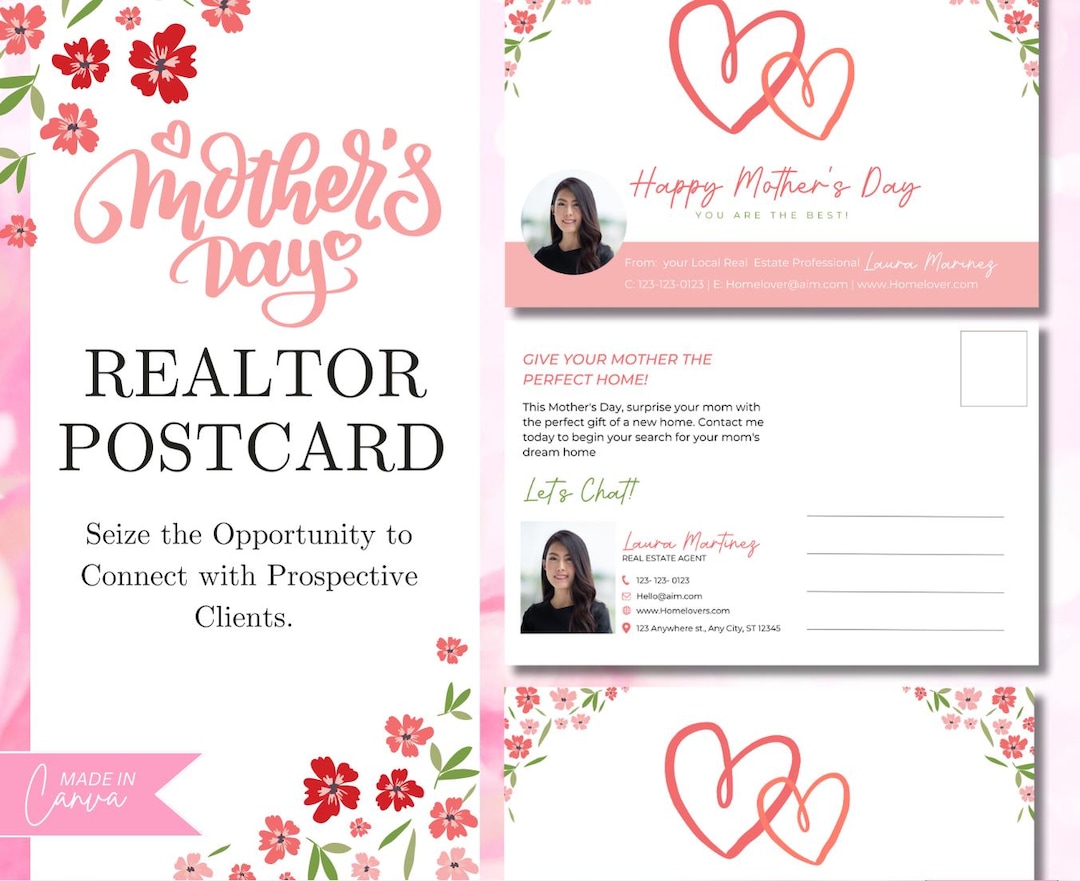 Mother's Day 2025 Realtor Mailable Postcard Real Estate Marketing ...