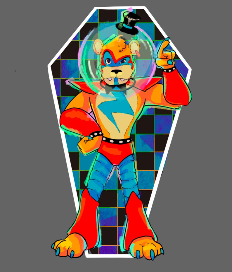 Five Nights at Freddy's Security Breach Foxy Chica Monty Freddy Acrylic ...