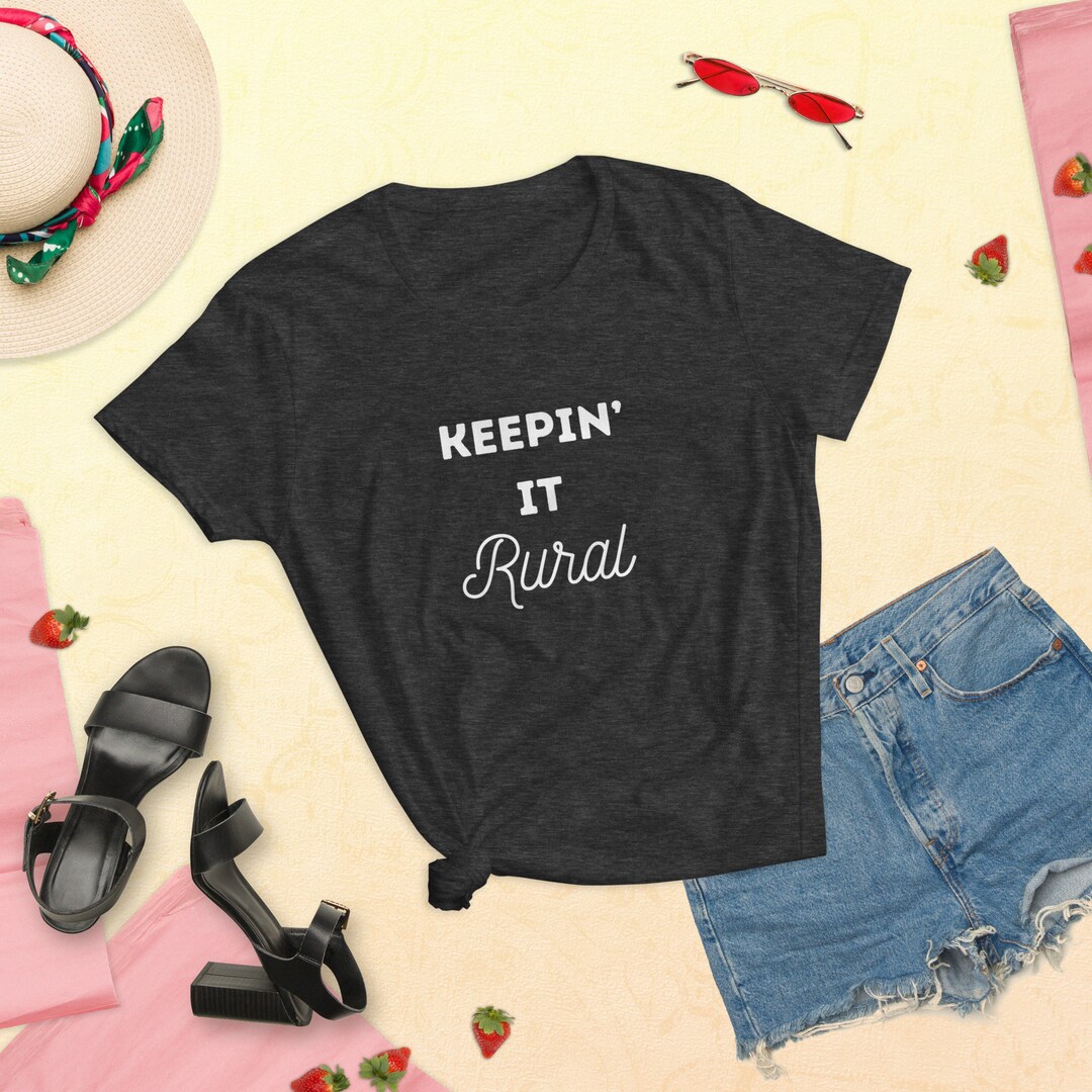 Country T-shirt-keepin' It Rural-farm Girl T-shirt-farm Life-country ...