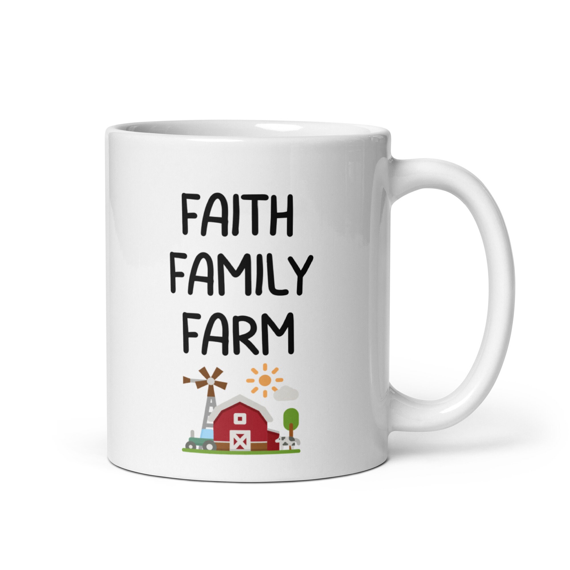 Farm Mug-faith Family Farm-country Mug-country Life-gifts for Farm Girl ...