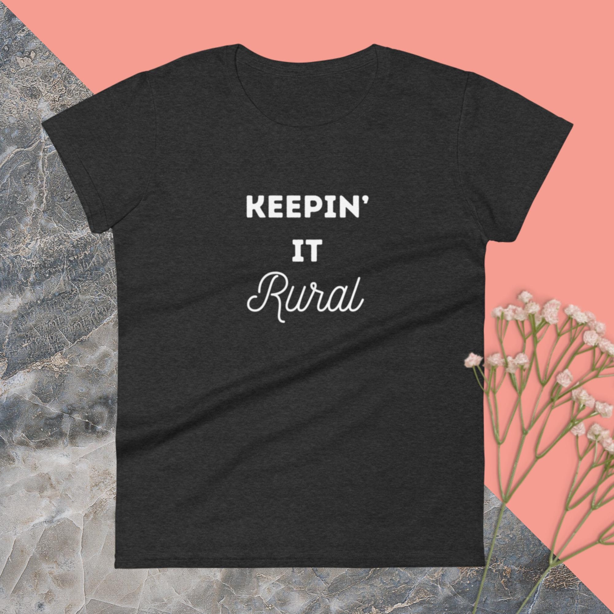 Country T-shirt-keepin' It Rural-farm Girl T-shirt-farm Life-country ...