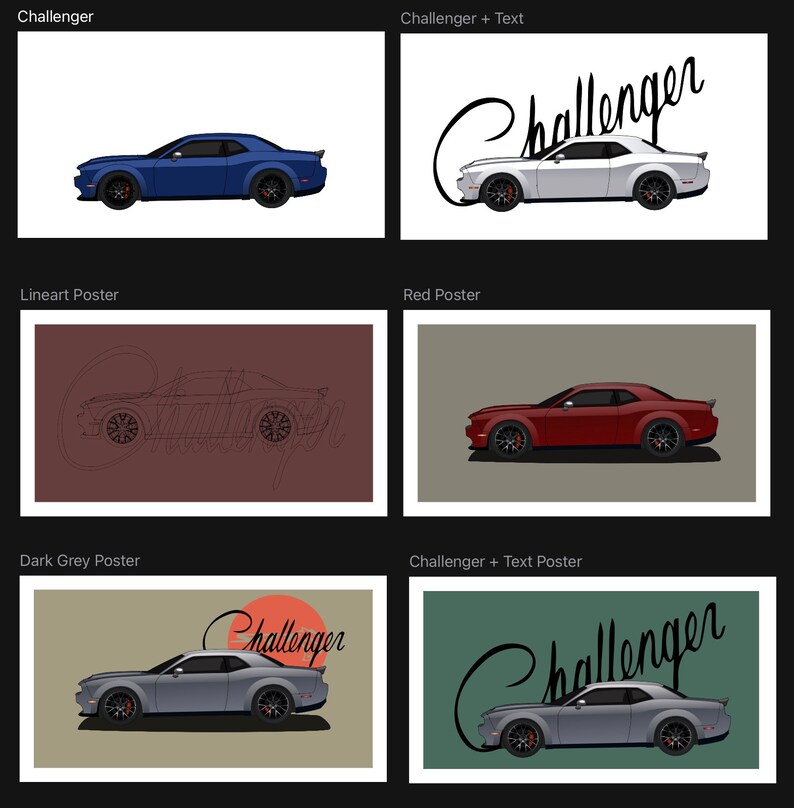 Dodge Challenger SRT Hellcat SVG PNG High Resolution for - Etsy