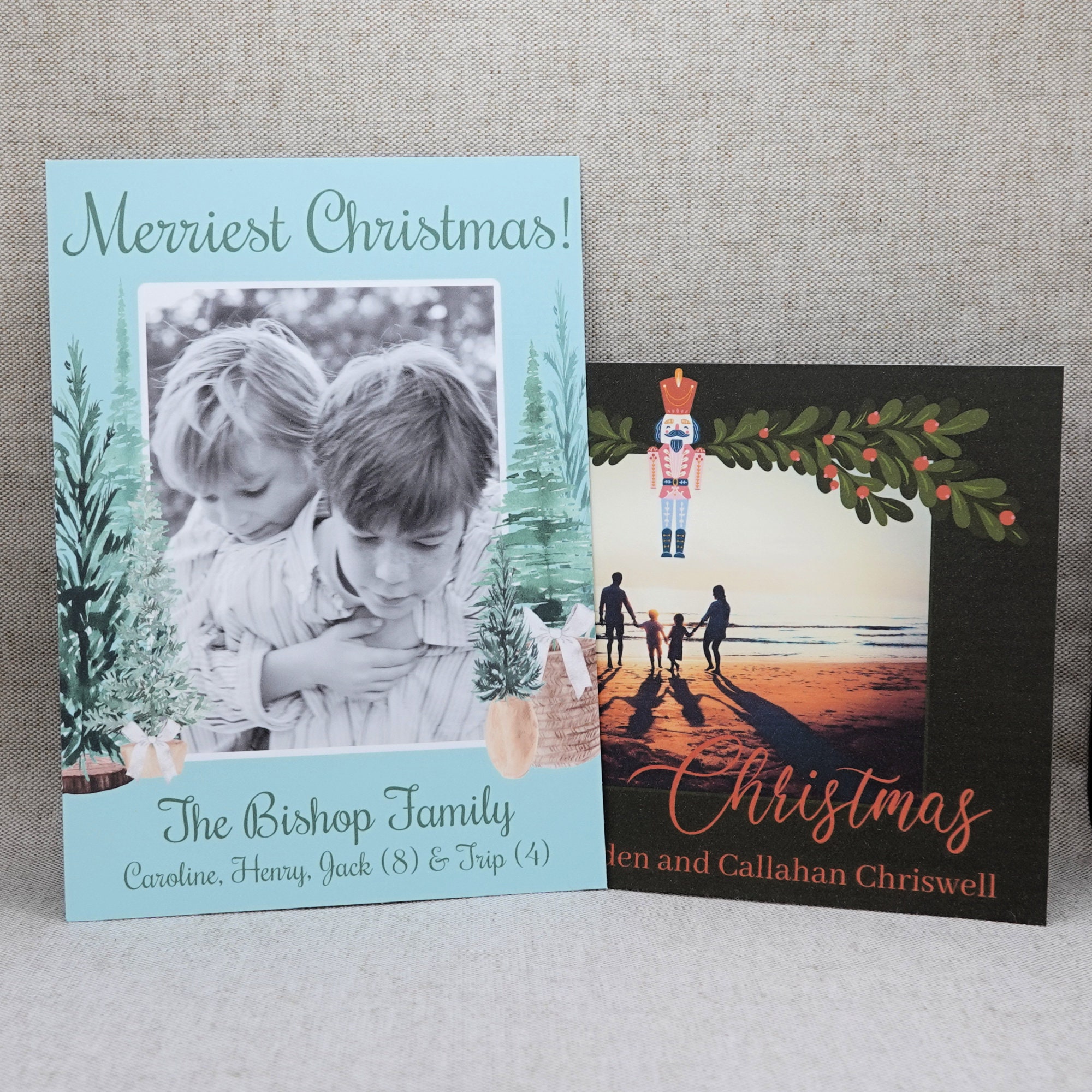 Christmas Photo Card Holiday Photo Card Family Picture Card - Etsy