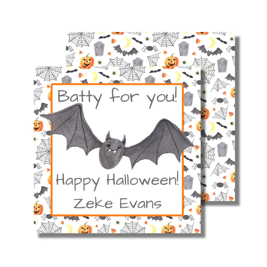 Halloween Gift Tag, Halloween Treat Tag, Class Gift, Party Favor ...