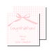Baby Gift Tag, Gift Enclosure, Baby Shower Gift Tag, Pink Bow ...