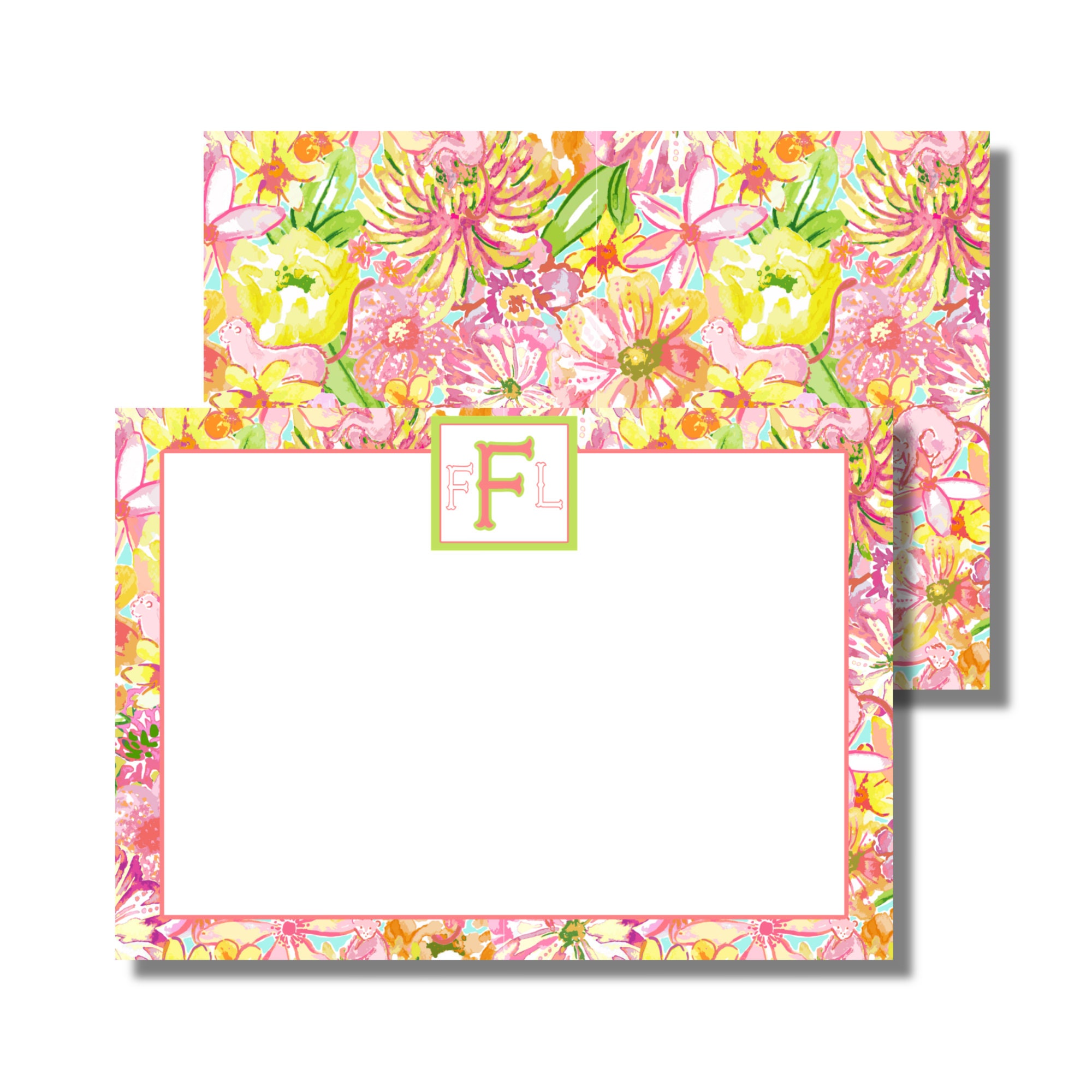 Monogrammed Stationery Thank You Notes All Occasion - Etsy