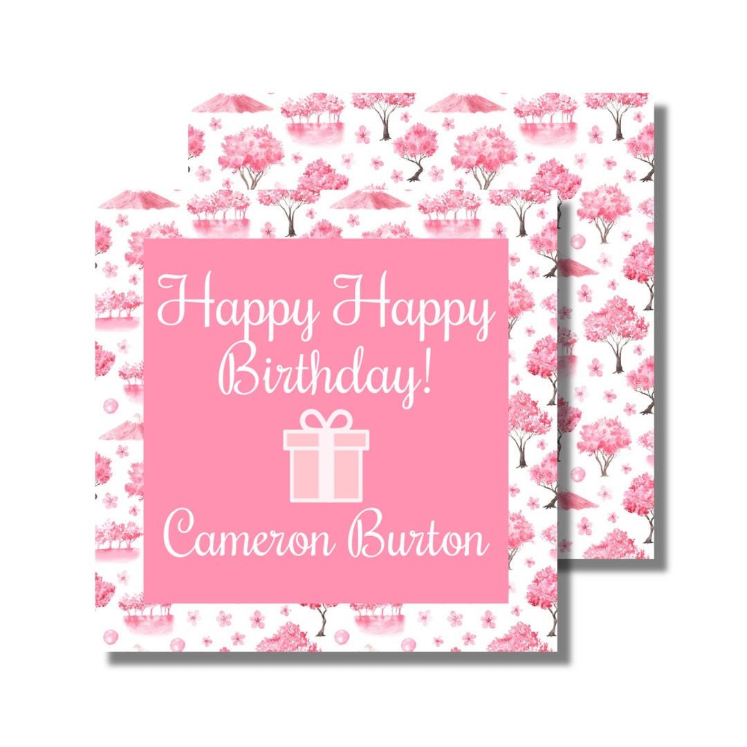 Personalized Birthday Gift Tag, Printable Enclosure Card With ...