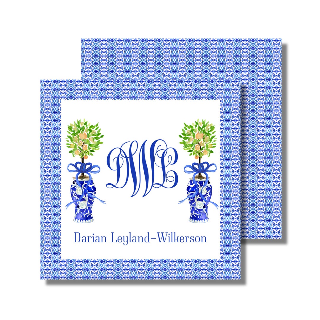 Gift Tag, Gift Enclosure, Calling Card, Sticker, Bowed Topiaries ...