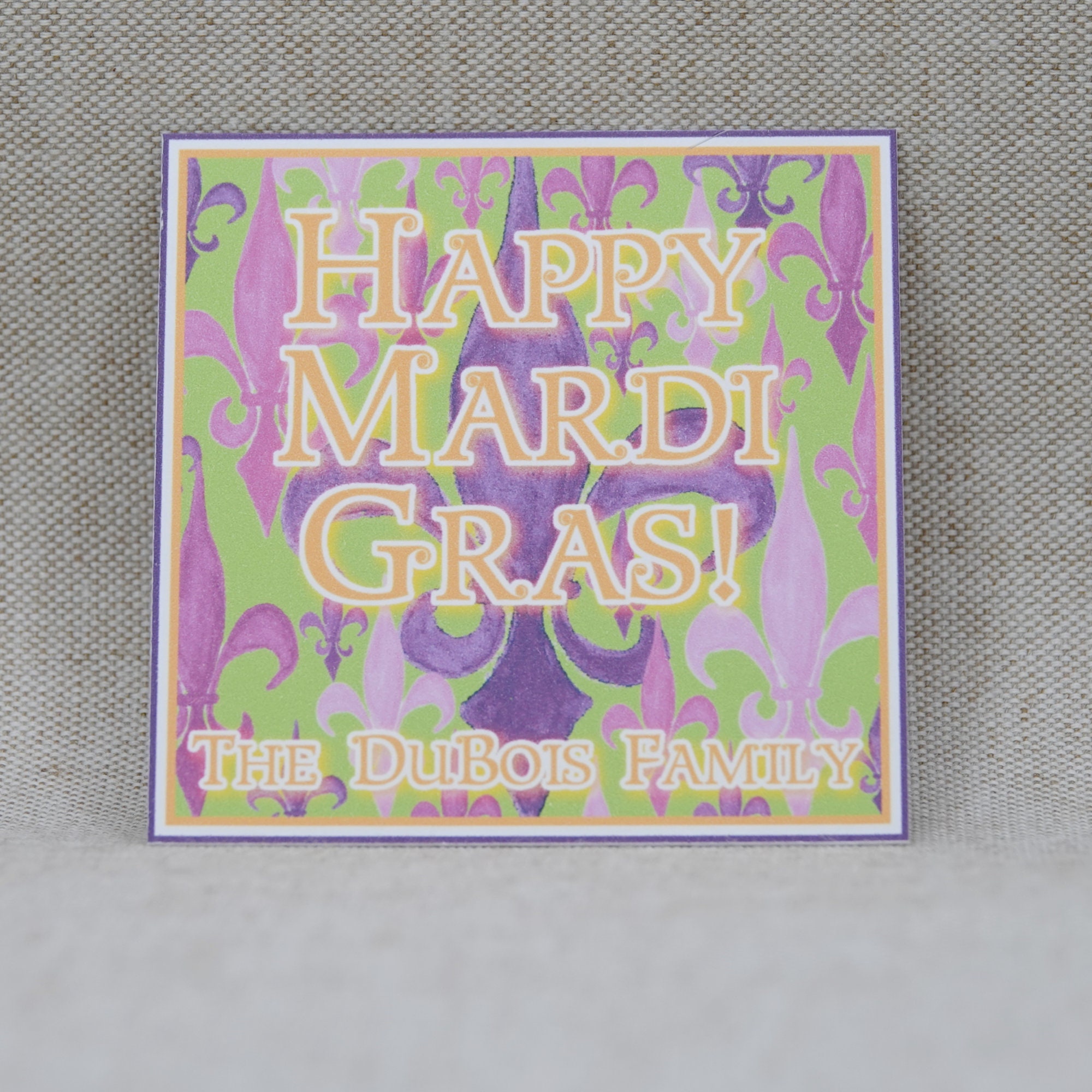 Mardi Gras Gift Tag Gift Enclosure Party Favor Tag Mardi - Etsy