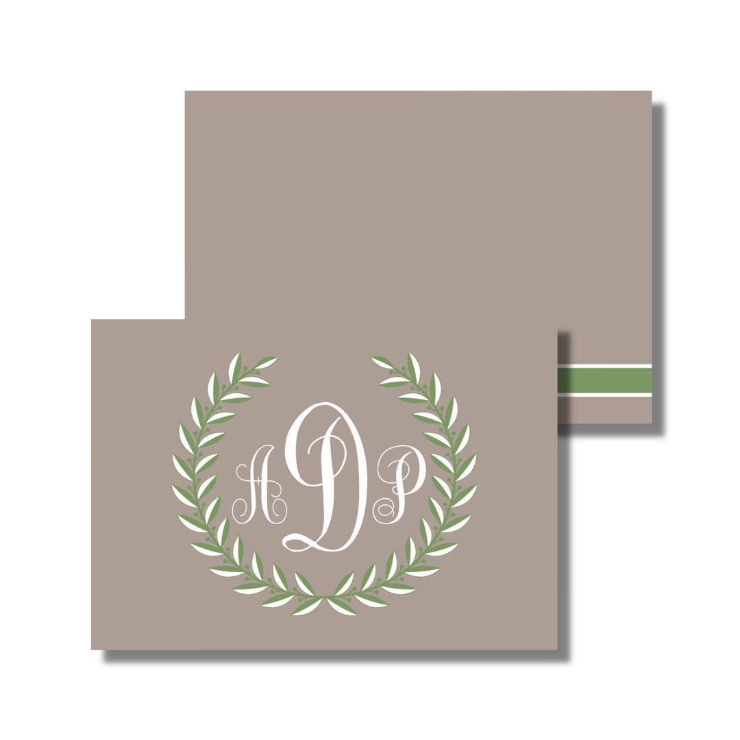Monogrammed Stationery, Thank You Notes, All Occasion Notecard ...