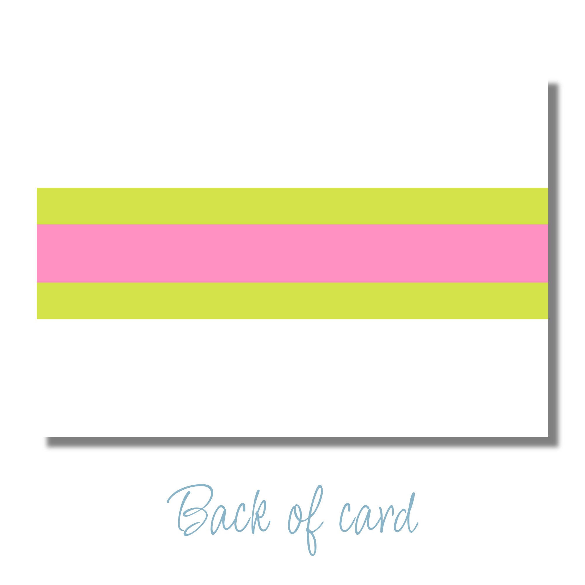 Preppy Stationery, Thank You Notes, Notecard, All Occasion, Pink Green ...