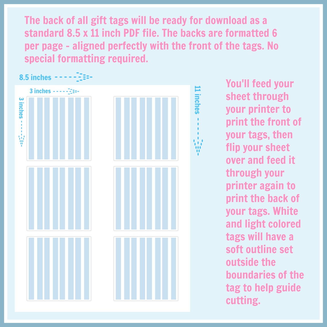 Baby Gift Tag, Gift Enclosure, Baby Shower Gift Tag, Pink Bow ...