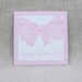 Baby Gift Tag, Gift Enclosure, Calling Card, Name Tag, Baby Pink Bow ...