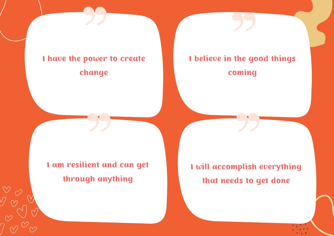 Affirmation Cards, Printable Card, Motivational Card, Positivity Card ...