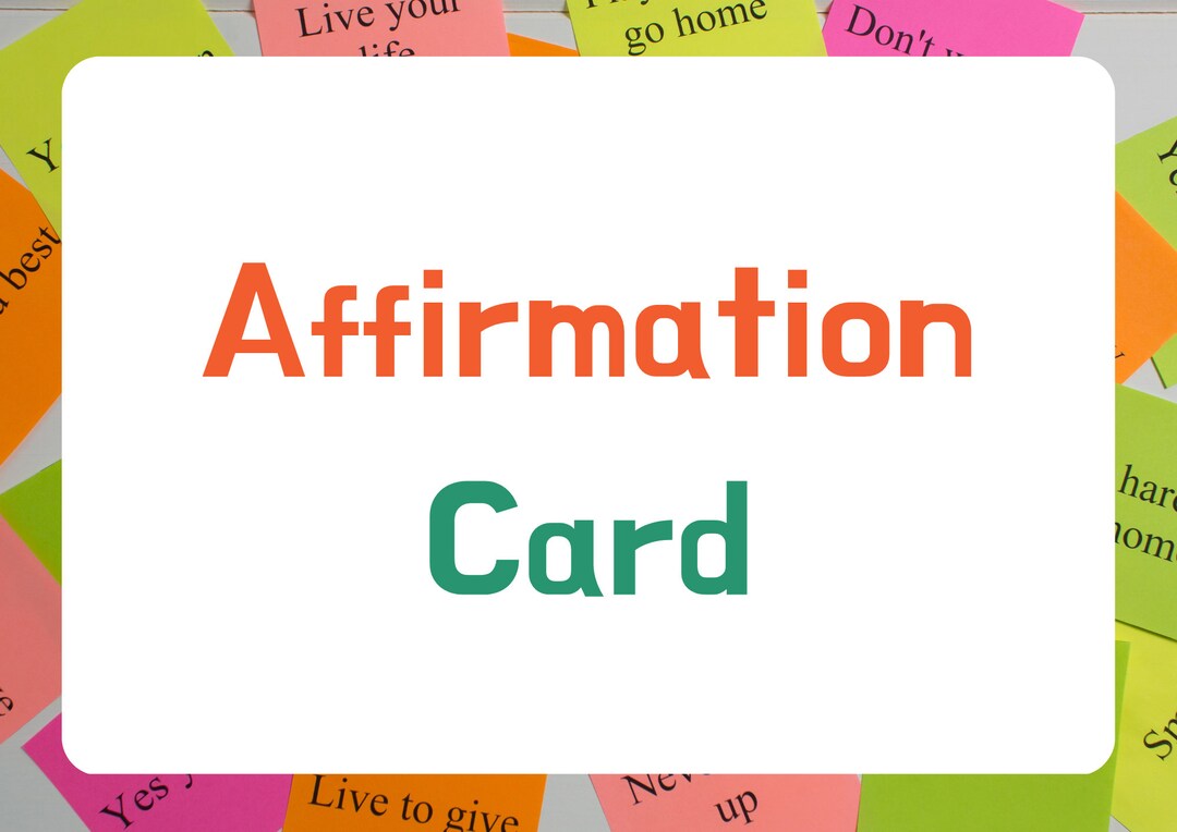 Affirmation Cards, Printable Card, Motivational Card, Positivity Card ...