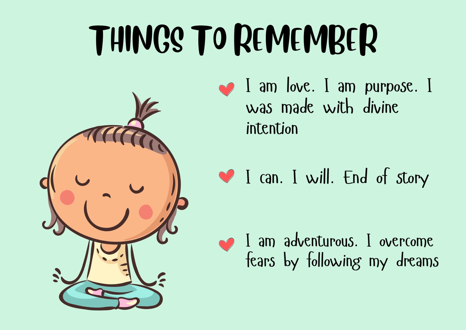 Affirmation Cards, Printable Card, Motivational Card, Positivity Card ...