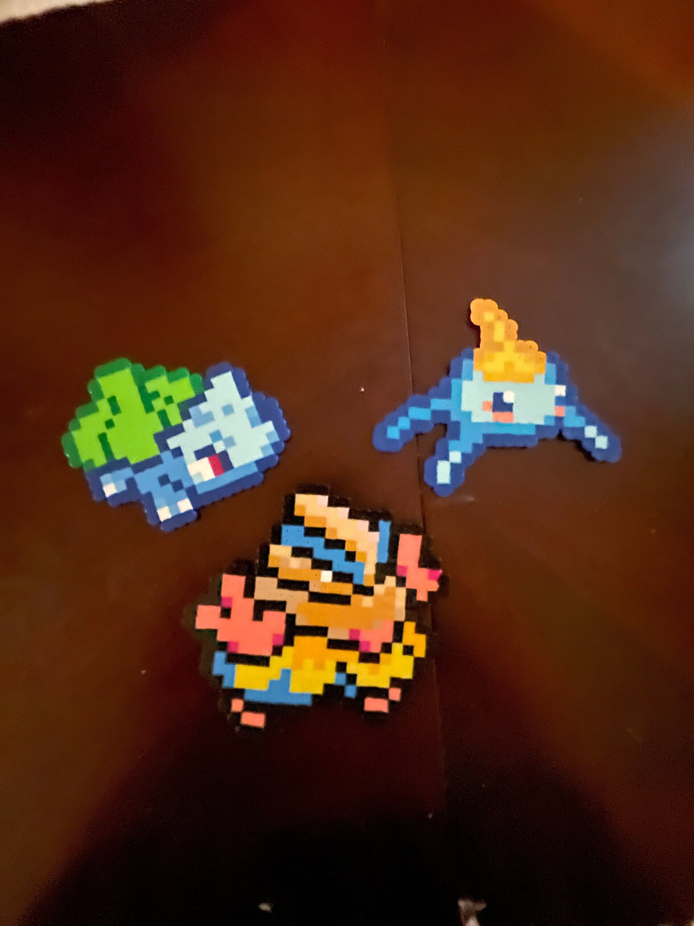 Pokemon Perler Bead Refrigerator Magnets Bulbasaur, Hariyama, Sirskit ...