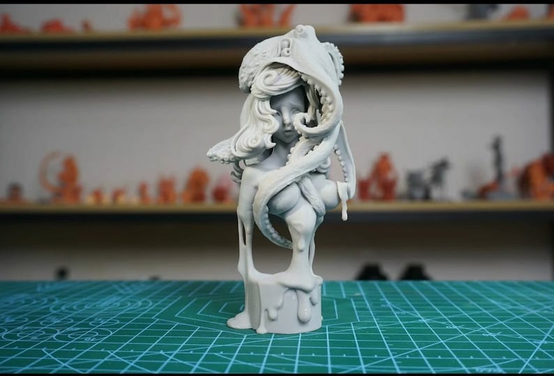 Octopus Girl - 3D STL Digital - Etsy