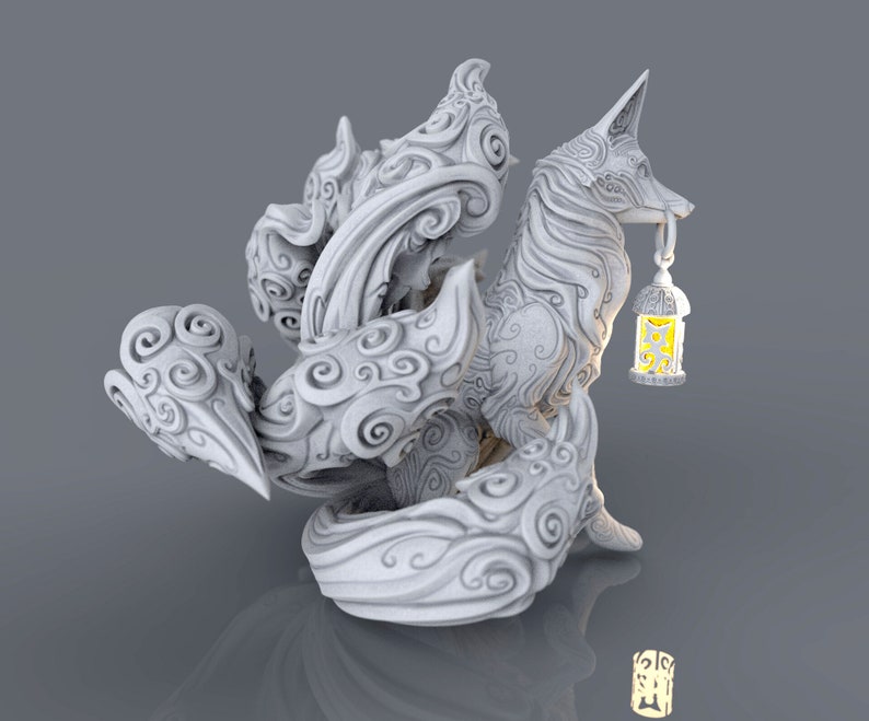 Kitsune - 3D STL Digital - Etsy