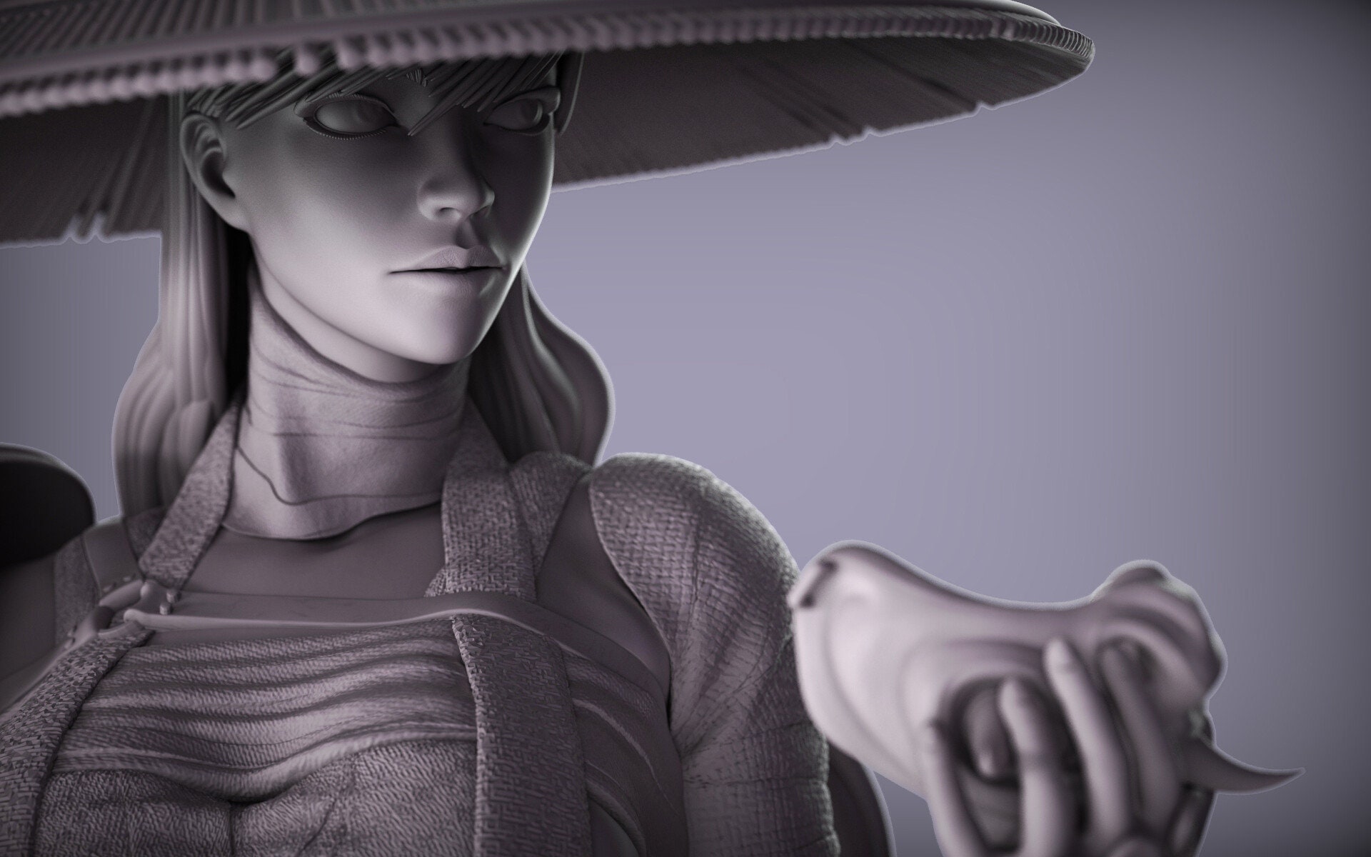 Samurai Woman - 3D STL Digital - Etsy