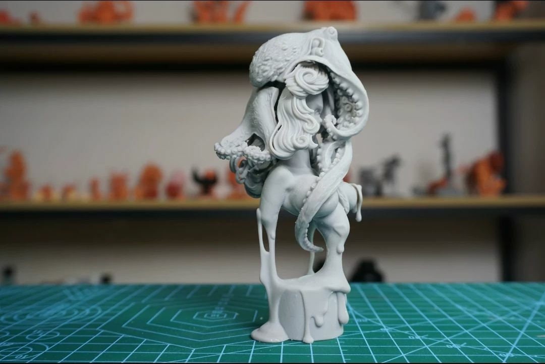 Octopus Girl - 3D STL Digital - Etsy
