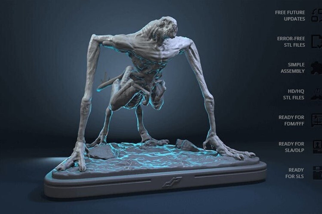 Cloverfield Monster 3D STL Digital - Etsy