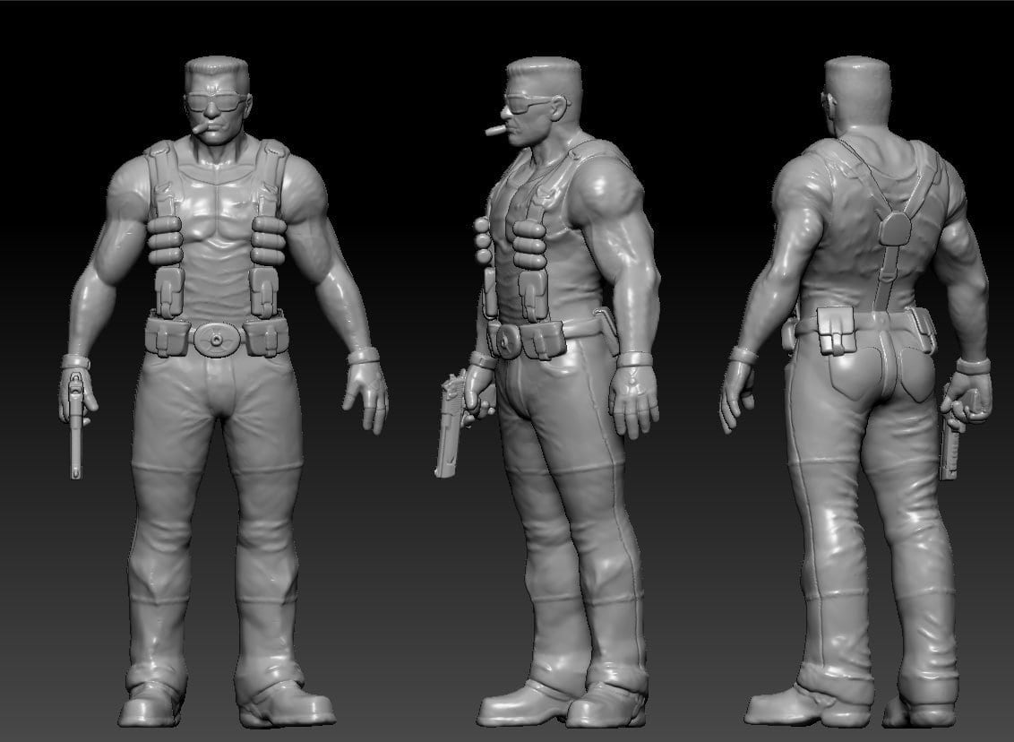Duke Nukem - 3D STL Digital - Etsy