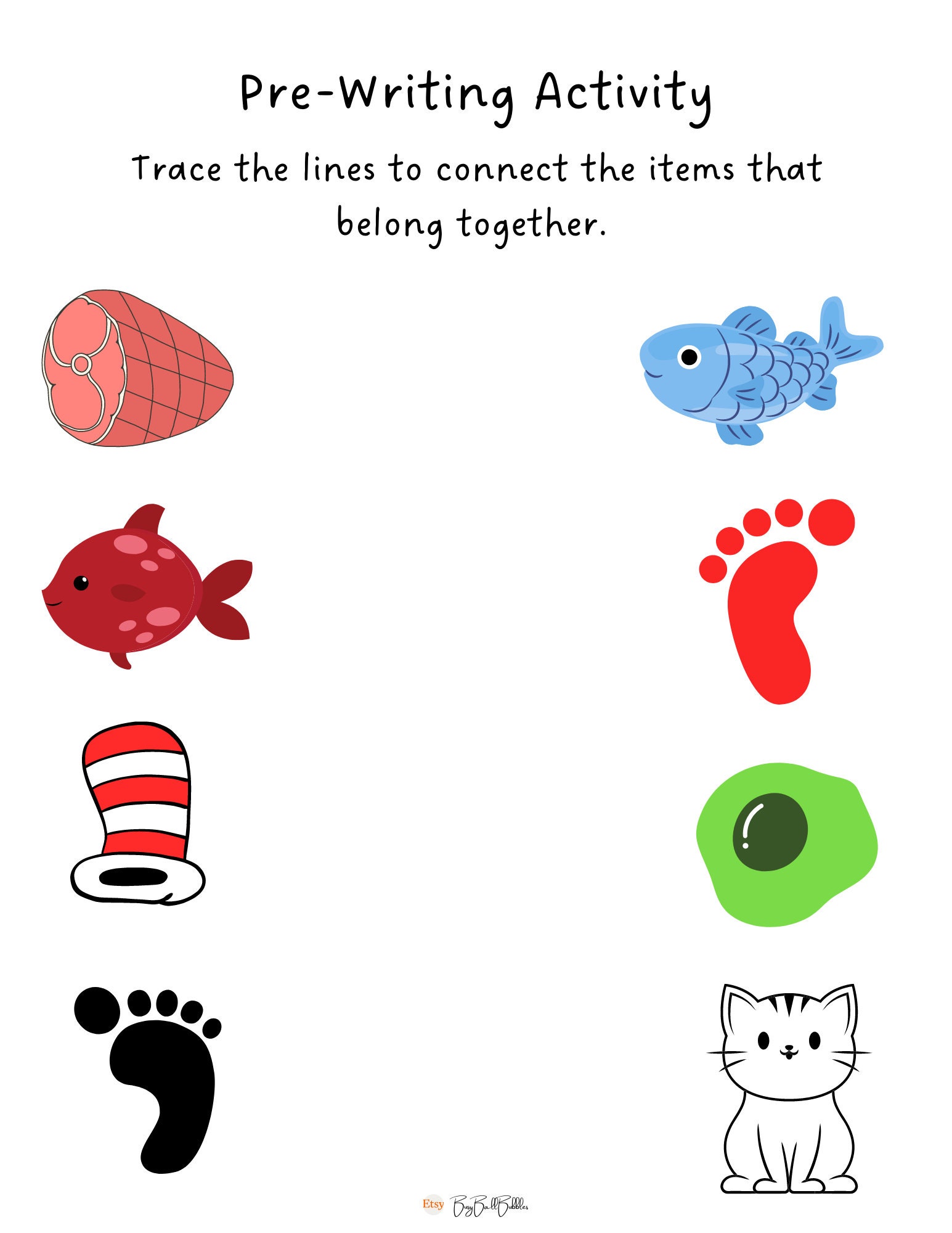 Dr Seuss Themed Activities PDF Download - Etsy